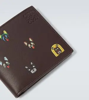 Loewe X Louis Wain Cats Leather Bifold Wallet