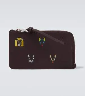 Loewe X Louis Wain Leather Card Case - Brown