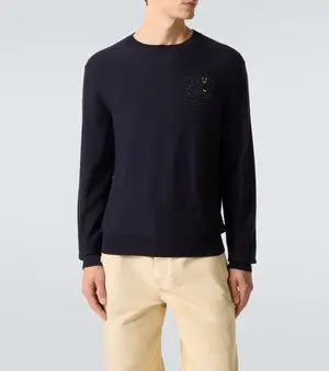 Loewe X Louis Wain Anagram Wool-blend Sweater - Blue