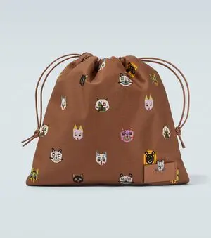 Loewe X Louis Wain Cats Pouch - Brown