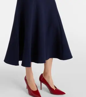 Roland Mouret Belted Wool Crêpe Midi Dress