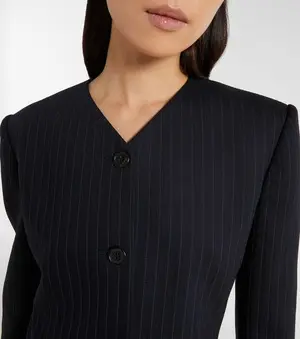 Khaite Naran Pinstripe Wool-blend Blazer