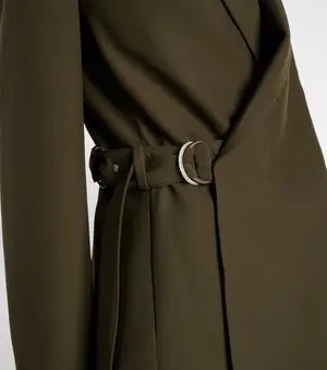 Loewe Belted Wool Blazer - Green
