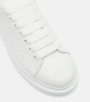 Alexander McQueen Oversized Embellished Leather Sneakers