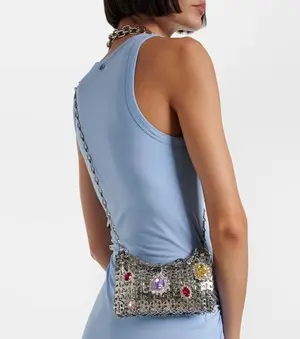 Rabanne 1969 Nano Embellished Shoulder Bag