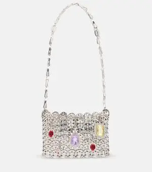 Rabanne 1969 Nano Embellished Shoulder Bag - Silver