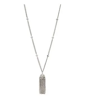 Rabanne Crystal-embellished Pendant Necklace - Silver