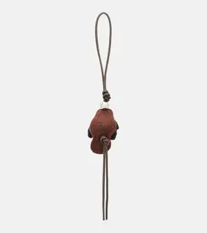 Loewe Leather-trimmed Wool Bag Charm