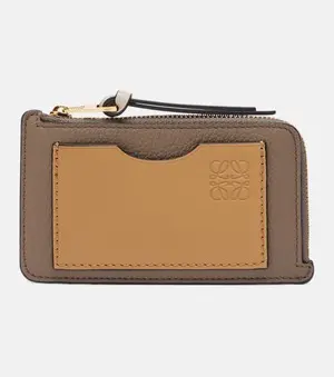 Loewe Anagram Leather Card Case - Beige