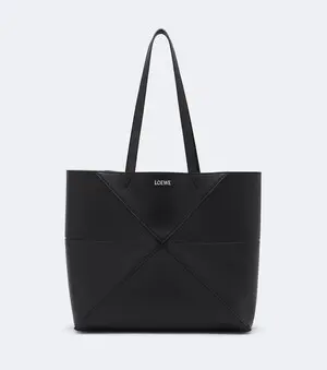 Loewe Puzzle Fold Medium Tote Bag - Black