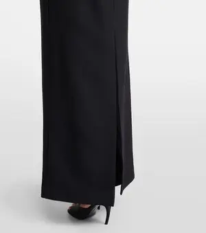 Simkhai Embellished Halterneck Crêpe Gown