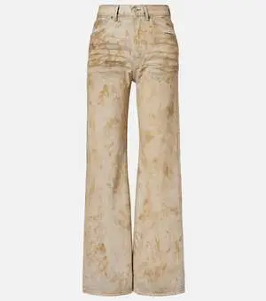 Printed Wide Leg Jeans for Women
