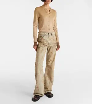 Acne Studios Distressed Wide-leg Jeans