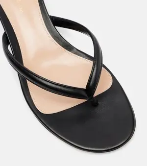 GIANVITO ROSSI Calypso 35 Leather Thong Sandals - Black