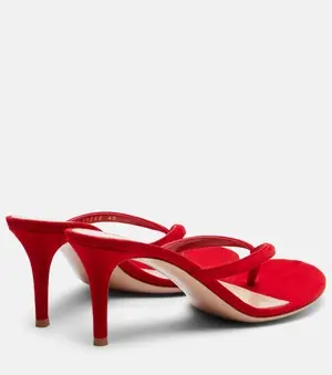 GIANVITO ROSSI Calypso Suede Thong Sandals