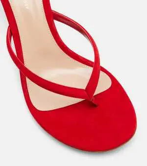 GIANVITO ROSSI Calypso Suede Thong Sandals