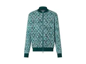 LOUIS VUITTON Monogram Pointilism Cotton Knit Blouson
