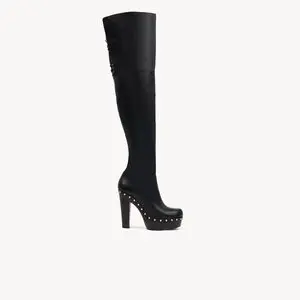 Lace-Up Knee High Platform Boots