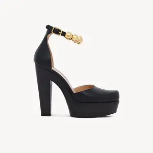 Black Platform Pumps