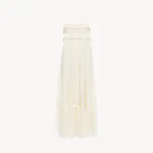 Chloé Sleeveless Charmeuse Long Dress