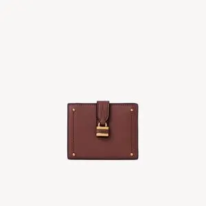 Chloé - Paddington Square Wallet In Grained Leather - - Single Crafty Brown