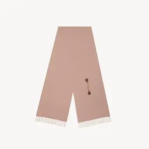 Chloé The Iconic Scarf In Wool Single - Nude