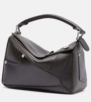 Loewe Puzzle Panta Small Leather Top-handle Bag - Brown