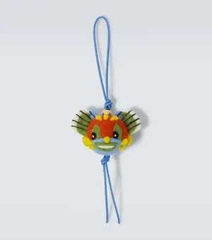 Loewe X Louis Wain Clown Wool Bag Charm - Multicoloured