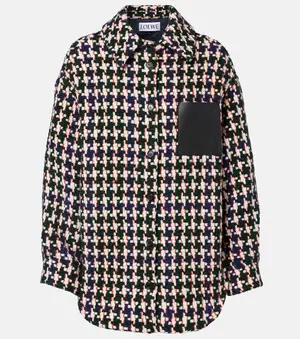 Loewe Leather-trimmed Overshirt