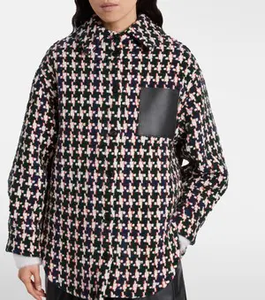 Loewe Leather-trimmed Overshirt