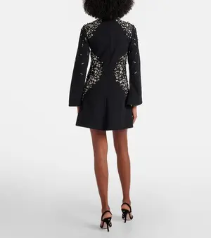 Simkhai Carla Embellished Crepe Mini Dress