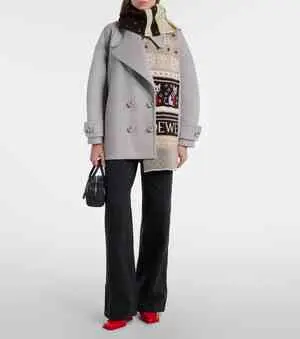 Loewe X Louis Wain Fair Isle Wool-blend Scarf