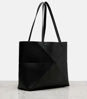Loewe Puzzle Fold Medium Tote Bag - Black