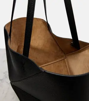 Loewe Puzzle Fold Medium Tote Bag - Black