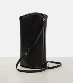 THE ROW Nappa Leather Crossbody Bag - Black