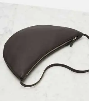 THE ROW Izzy Small Leather Shoulder Bag - Brown
