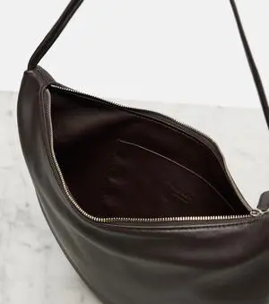 THE ROW Izzy Small Leather Shoulder Bag - Brown