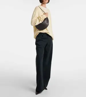 THE ROW Izzy Small Leather Shoulder Bag - Brown