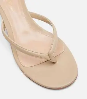 GIANVITO ROSSI Calypso 35 Leather Thong Sandals