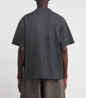 REPRESENT Cotton Embellished Logo T-shirt - Black