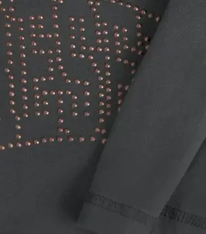 REPRESENT Cotton Embellished Logo T-shirt - Black