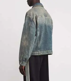 REPRESENT Bleached Denim Jacket - Blue