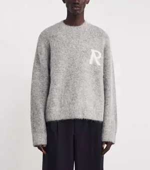 REPRESENT Alpaca-blend Logo Oversized Sweater