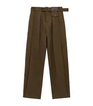 Women's Silk Pleated Pants