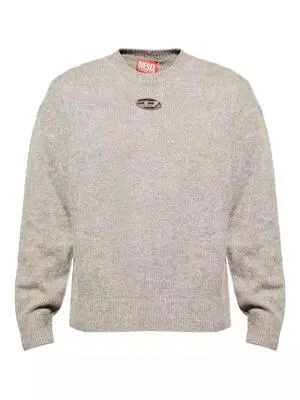 DIESEL® Logo Cut-out Sweater - Neutrals