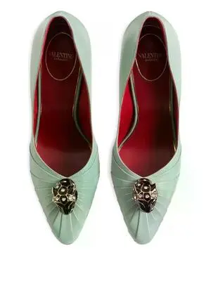 Valentino Garavani Panthea Goatskin Pumps 105mm - Green