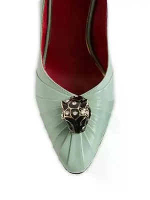 Valentino Garavani Panthea Goatskin Pumps 105mm - Green