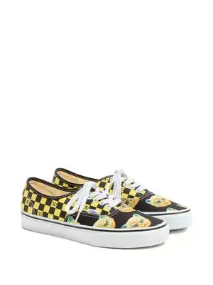 Valentino Garavani X Vans Printed Low-top Sneakers - Black