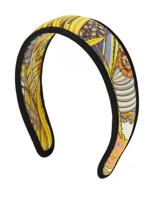 FERRAGAMO Printed Headband - Yellow