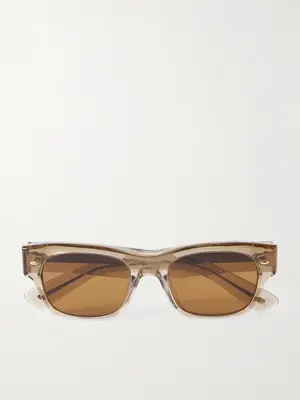 Oliver Spencer Kasdan Square Frame Sunglasses - Brown